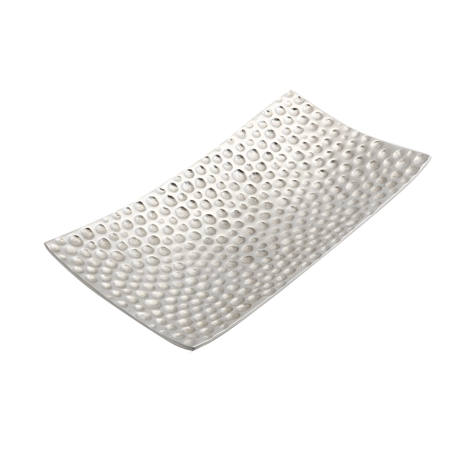 Nickel Rectangular "Dimple" Tray - Dessau Home