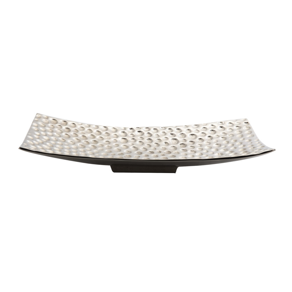 Nickel Rectangular "Dimple" Tray - Dessau Home