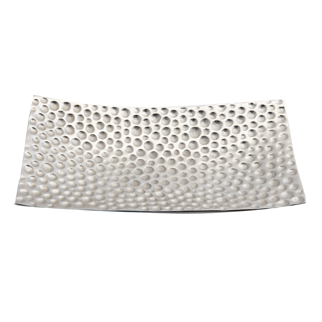 Nickel Rectangular "Dimple" Tray - Dessau Home